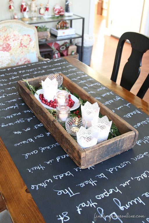 Chalkboard Table Runner – The Night Before Christmas