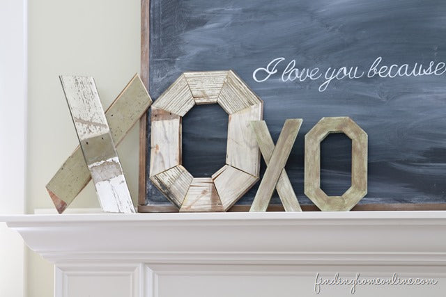 DIY Rustic Wood Letters and My Valentine | Finding Home Farm