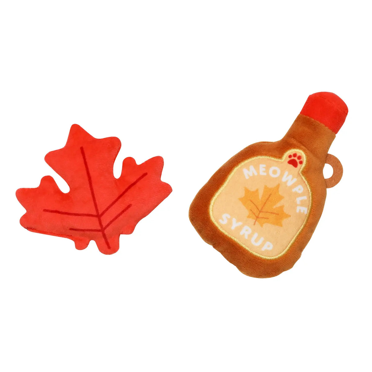 Maple Leaf & Syrup Cat Toys Set of 2