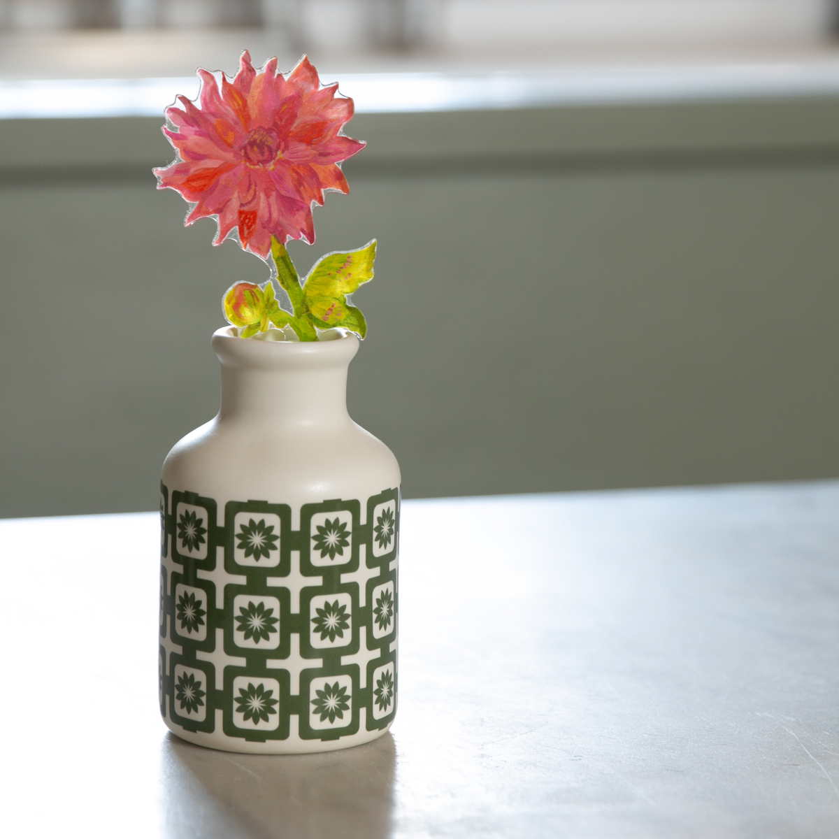 Small Acrylic Flower Sonic Boom Dahlia