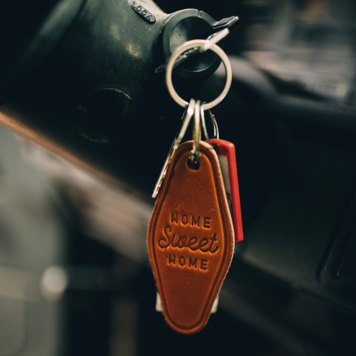 Home Sweet Home Leather Keychain | Finding Home Farms